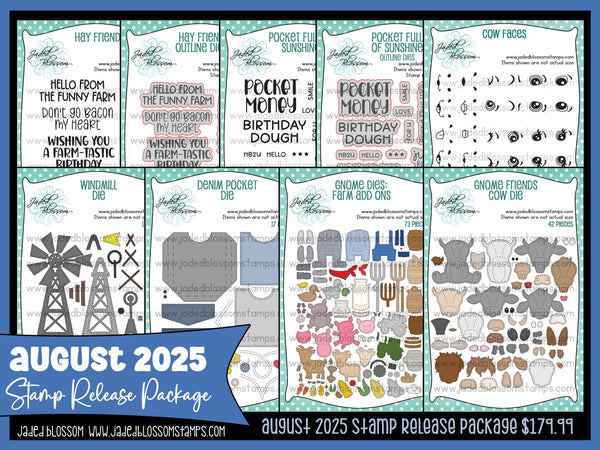 August 2025 Stamp Release Package - Jaded Blossom