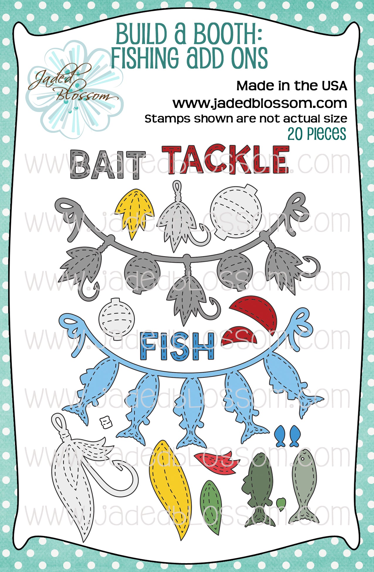 Build a Booth Die: Fishing Add Ons - Jaded Blossom
