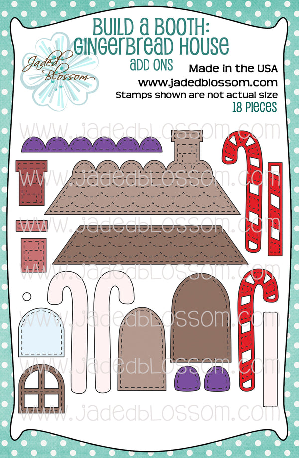 Build a Booth Die: Gingerbread House Add Ons - Jaded Blossom