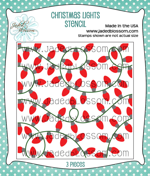 Christmas Lights Stencil - Jaded Blossom