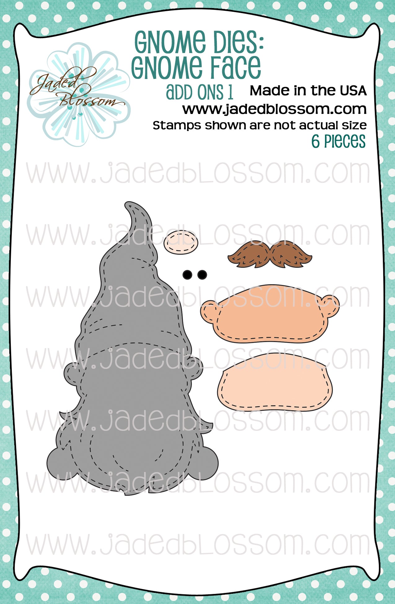 Gnome Dies: Gnome Face Add Ons 1 - Jaded Blossom