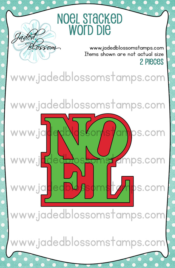 NOEL Stacked Word Die - Jaded Blossom