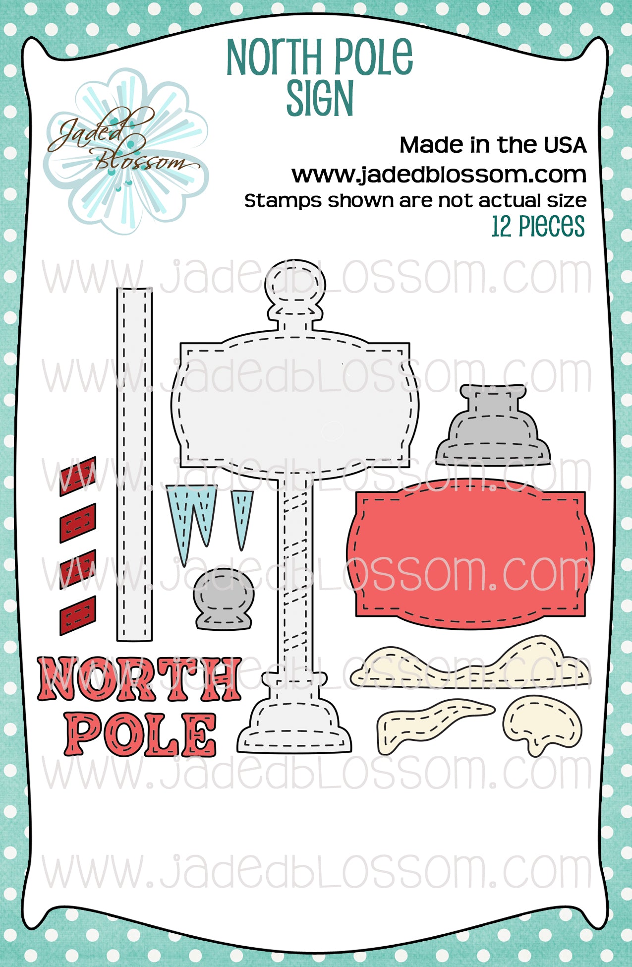 North Pole Sign - Jaded Blossom