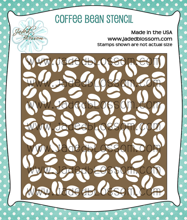 Coffee Bean Stencil - Jaded Blossom