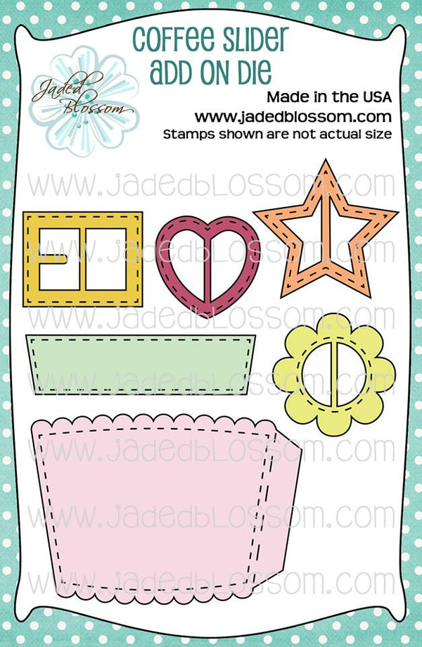Coffee Slider Die Add On - Jaded Blossom