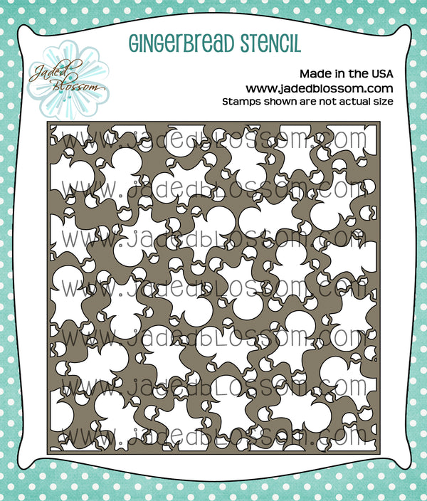 Gingerbread Stencil - Jaded Blossom