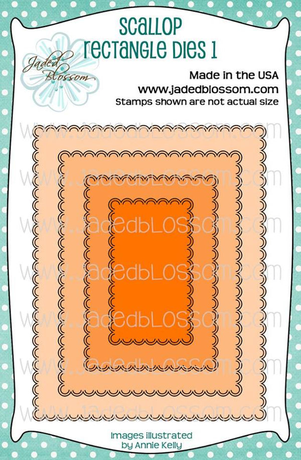 Scallop Rectangle Dies 1 - Jaded Blossom