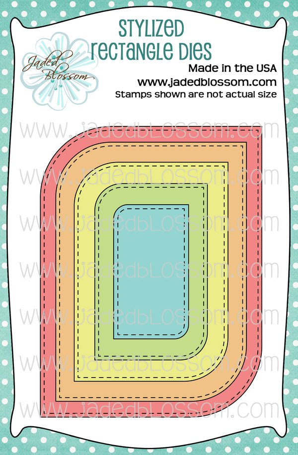 Stylized Rectangle Dies - Jaded Blossom