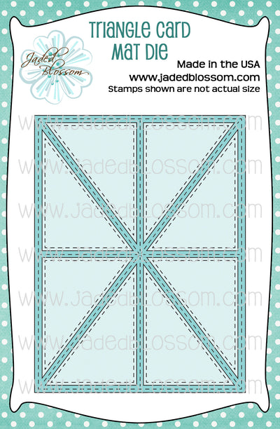 Triangle Card Mat Die - Jaded Blossom